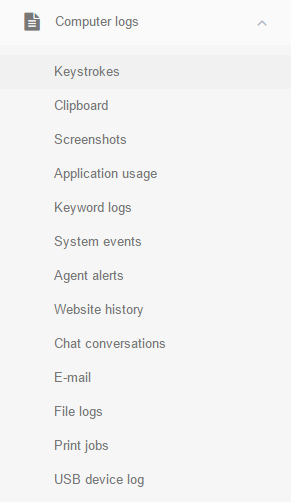 Computer logs